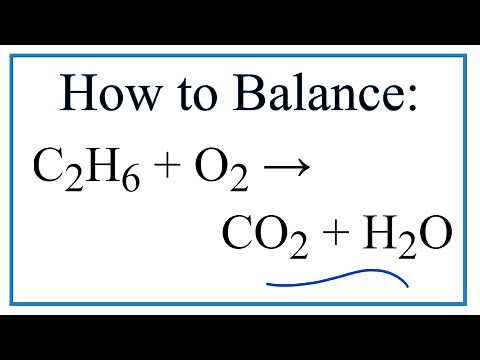 Balancing Ethane + Oxygen gas