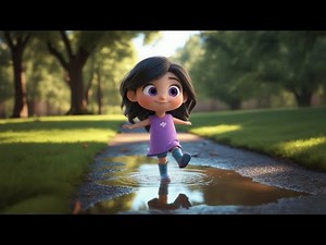 Song about jumping in the puddles for kids