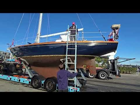 Sailboat Slides Off Trailer! Mildred Rose Haul Out 2025