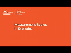 Measurement Scales in Statistics