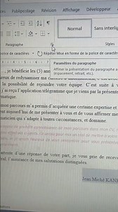 Comment mettre un grand espace avec Word ? Comment espacer mes écrits? #microsoftword #training