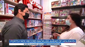 HOLIDAY SHIPMENTS STUCK: There’s mounting concern that store shelves won’t be filled this holiday season as supply chain bottlenecks keep millions of containers floating off U.S. coasts. | CBS Evening News