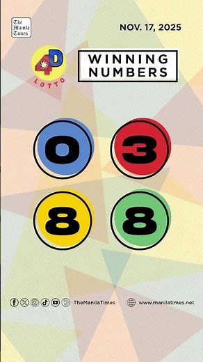 PCSO Lotto Results: P128M Grand Lotto 6/55, Mega Lotto 6/45, 4D, 3D, 2D | Nov. 17, 2025