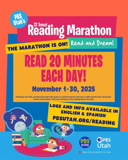 ✨ Ready, Set, READ AND DREAM! ✨ PBS Utah’s 33rd Annual Reading...