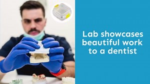 Dental Crown and Bridge Pillow Box with Secure Clasp | Transparent Membrane Film Showcase Tooth Box - 100 Count