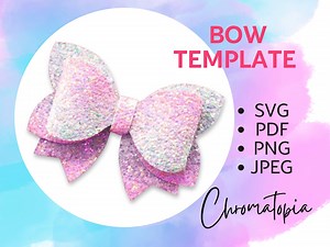 Charming Classic Bow Template SVG for Cricut Silhouette - DIY Hair Bows SVG Cut File - Hair Bow Svg Files for Cricut - Etsy Australia