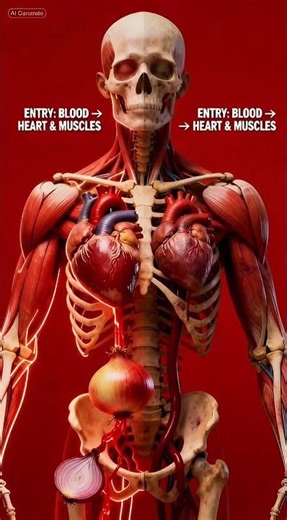 Onion Digestion Journey Benefits & Risks for Brain, Heart, Skin & More🤮🤢#shorts #youtubeshorts