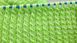 Amazing Super Easy Tunisian Crochet Baby Blanket For Beginners online Tutorial #Tunisian | Nurgül İle El Sanatları