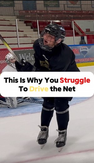 Using your leg to protect the puck is another critical skill in the last moments. Practice this to have a better chance at getting a shot away & scoring. | Kevin McKinnon