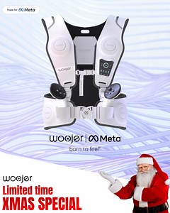 116K views · 399 reactions | Level up your VR with seamless, plug-and-play high-fidelity haptics. Feel every beat pulse through you, turning gaming and exploration into an immersive, full-body experience that makes virtual reality feel real. | Woojer | Facebook