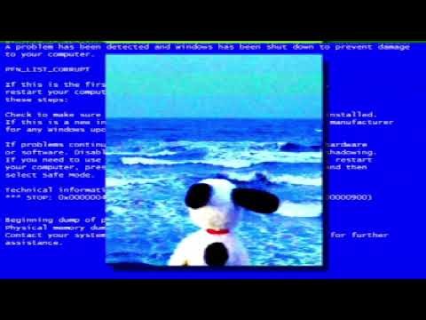 OST when a blue screen appears