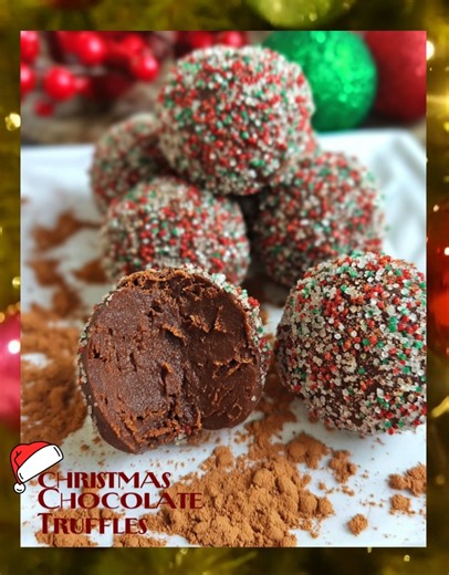 The best Christmas Chocolate Truffles Ingredients: 3 cups semi-sweet chocolate chips 1 (14 oz) can sweetened condensed milk 2 teaspoons brewed espresso or strong coffee (as a substitute for Kahlua) 1 cup red, green, and white nonpareils (or any festive sprinkles) Directions: Set up a double boiler over medium heat. Add the semi-sweet chocolate chips and sweetened condensed milk to the top bowl. Stir continuously until the chocolate is completely melted and the mixture is smooth and well combined
