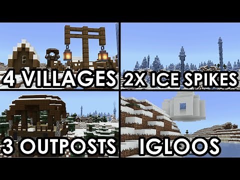 BEST SNOW SEED for Minecraft 1.10!