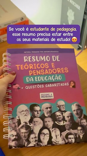 TENHA TUDO QUE VOCÊ PRECISA SABER SOBRE TEÓRICOS E PENSADORES EM UM SÓ LUGAR! ✍️ Chega de perder horas revisando com livros enormes que não facilitam em nada a sua compreensão. Com esse material você vai poupar TEMPO estudando com um conteúdo SIMPLES e direto ao PONTO! ✅ Material atualizado, ilustrado e esquematizado ✅ 74 páginas em PDF com acesso IMEDIATO ✅ Atualizações GRATUITAS durante 1 ano Comente “EU QUERO” e eu te envio o link desse resumo com um super desconto! 🤩💜 #resumosdepedagogia #