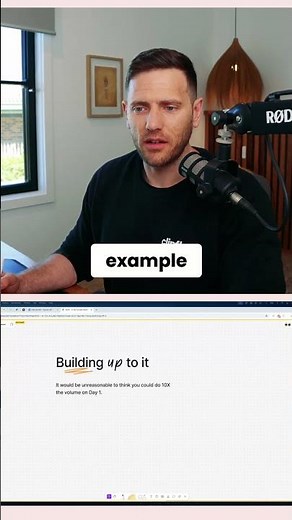 you need to work your way up to 10X