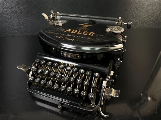 Adler Model 7 Vintage Typewriter, QWERTZ, (no. 81870), 1912 Functional, Serviced and Cleaned Typing Machine, 3 * Star Condition - Etsy