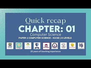 Quick recap Chapter 1 Data representation | Paper 1 Computer Science - IGCSE | O Levels