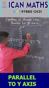 📘✨ LINE PARALLEL TO Y-AXIS ✨📘 #icanmaths