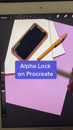 Alpha Lock on Procreate #alphalock #procreate #illustration #digital #art #sketch #arttip