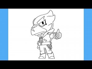 HOW TO DRAW CROW - BRAWLSTARS