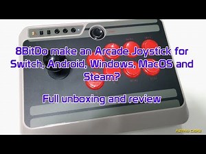 8BitDo N30 Bluetooth Arcade Joystick - Unboxing and Review - 4K