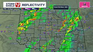 Radar Update 8:38 PM - Storms developing across Oklahoma this evening. Strongest developing storms right now form a line from south-central to northeast OK, moving east-northeast. #okwx | David Payne