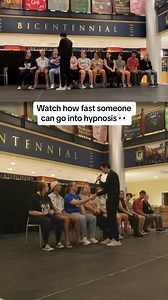 This hypnosis induction was super quick #hypnosisshow #hypnosis #hypnotize | Zach Pincince