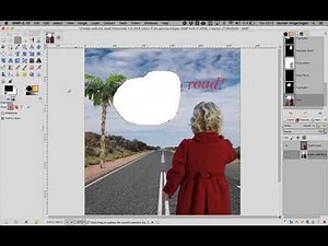GIMP tutorial - how to delete a selection