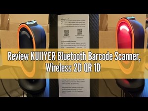 Review KUIIYER Bluetooth Barcode Scanner, Wireless 2D QR 1D Bar Code Scanners Handheld Barcode Reade