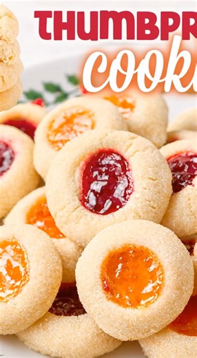 🍪 Thumbprint Cookies Ingredients: 1 cup (2 sticks) unsalted butter, softened ⅔ cup granulated sugar 2 large egg yolks 1 teaspoon vanilla extract 2 cups all-purpose flour ¼ teaspoon salt ½ cup fruit jam or preserves (raspberry, apricot, or strawberry are classics) Instructions: Preheat oven to 350°F (175°C). Line baking sheets with parchment paper. In a large bowl, cream together butter and sugar until light and fluffy (about 2 minutes). Beat in egg yolks and vanilla until smooth. Add flour and 