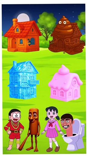 ngôi nhà của mọi người đã bị skibidi đảo lộn hết #nobitashizuka #games #shortvideo #funny