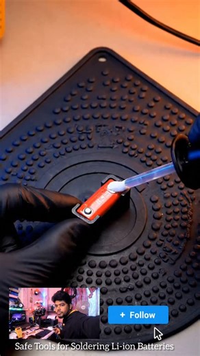 ヽ・ T.T JUBARAJ on Instagram: "Safe Tools for Soldering Li-ion Batteries #Soldering Tools #Battery Safety #Electronics Life"