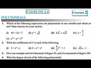 Chapter 2 Polynomials || Full Exercise 2.1 & Basic || Class 9 Maths RBSE CBSE NCERT