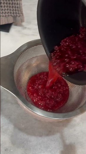 Let’s make raspberry syrup. Good for coffee or tea #cookingvideo #cookingathome