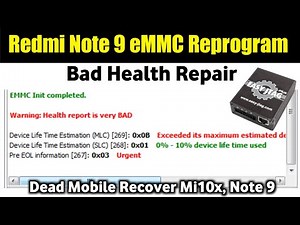 Redmi 10x / Note 9 Dead Problem Fixed | Bad Health Repair By Easyjtag