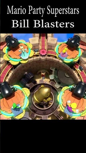 Mario Party Superstars Minigames Bill Blasters - Rosalina Vs Peach Vs Luigi Vs Wario (Master COM)