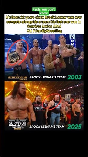 BrockLesnar: 22-Year Break From SurvivorSeries Teams Ends #brocklesnar#survivorseries#shorts #uk#usa