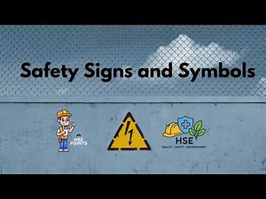 Safety Signs and Symbols | HSE Points #SafetySigns #WorkplaceSafety