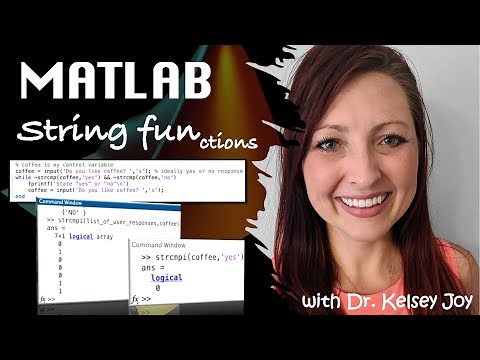 MATLAB: String Functions - strcmp/strcmpi (2 of 9)