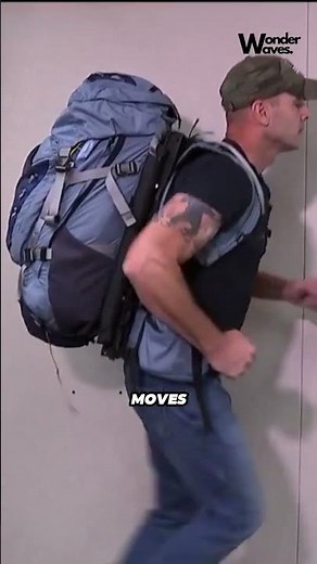 Floating Backpack Reduces Impact #shorts