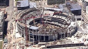 Making progress. Here's a look at the current state of the Chase Center – the future home of the Golden State Warriors. http://nbcbay.com/RKLGGHU | NBC Bay Area