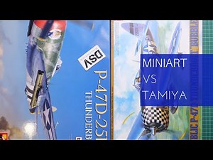 Miniart and Tamiya 1/48 P-47D Model Comparison