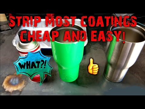 Strip powder coat in minutes