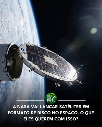 niclaus on Instagram: "A NASA e a Aerospace Corporation anunciaram o DiskSat, uma nova plataforma de satélite em formato de disco com perfil plano que promete transformar o envio de pequenos equipamentos ao espaço. O design rompe com o padrão cúbico dos CubeSats: cada unidade terá cerca de 40 polegadas de diâmetro e aproximadamente 1 polegada de espessura. Ao menos quatro DiskSats devem ser lançados não antes de dezembro de 2025, com o objetivo de testar e validar a arquitetura. O formato plano
