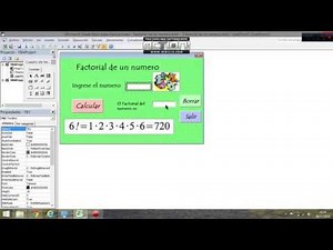 TUTORIAL DE VISUAL BASIC - COMO CALCULAR EL FACTORIAL D UN NUMERO