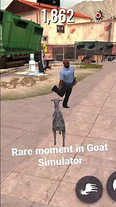 Rare moment in Goat Simulator ‪@CoffeeStainStudios‬