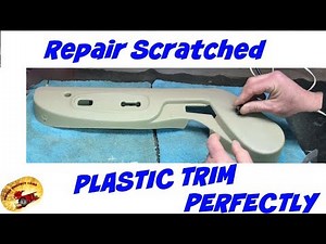 How To Repair Scratched & Gouged Interior Trim & Match TEXTURE Perfectly!