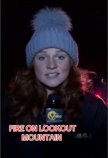 Large Brush Fire on Lookout Mountain in Chattanooga