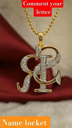name locket letter S & R #fa9la #fa9lasong #fashion #gold #goldjewellery #jewellerydesign
