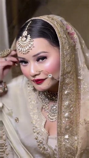 Stunning Muslim Bride Look | Join Our Bridal Makeup Course at UK International #muslimbridalmakeup